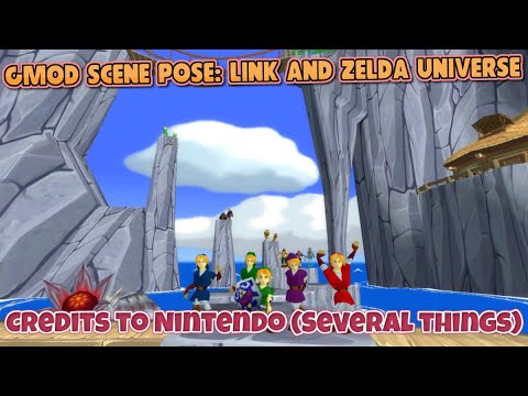 Gmod Scene Pose Link And Zelda Universe - YouTube