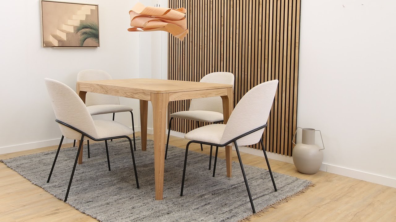 Table extensible en chêne Antxeta pour un espace cuisine-salle à manger ...