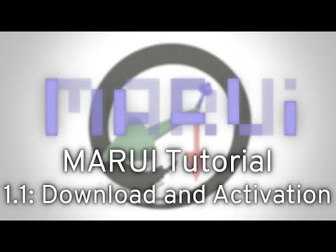 MARUI Tutorial 1.1 : Download & Activation - YouTube