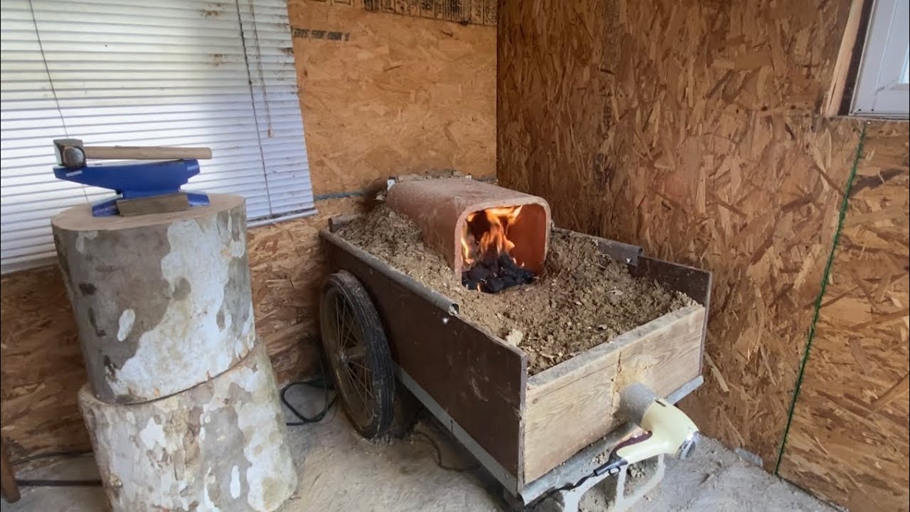 How to make a portable forge for under $50: start blacksmithing - YouTube