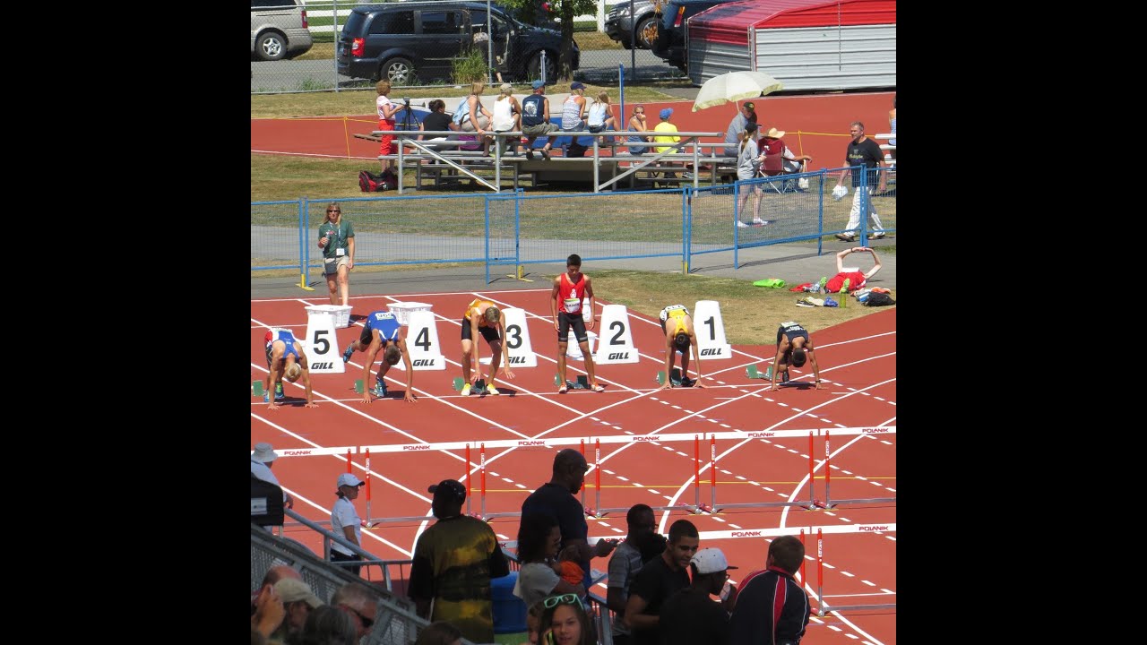 Youth National Track and Field Championships 2013 - Midget boys hurdles ...