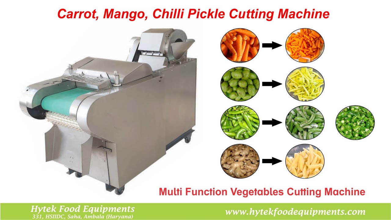 Carrot, Mango, Chilli Pickle Cutting Machine | Mango Cutting | Pickles ...