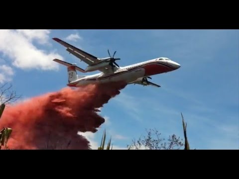 Conair RJ85 and Q400 air tankers - YouTube