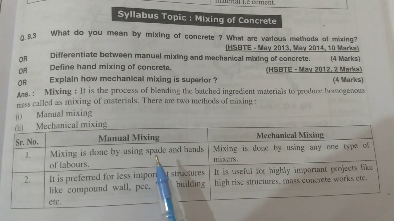 Difference between manual and mechanical mixing - YouTube