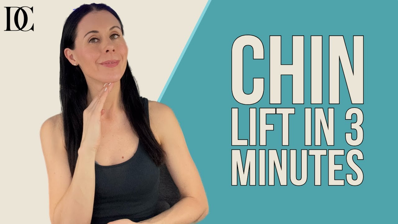Chin Lift In 3 Minutes With 4 Face Yoga Moves - YouTube