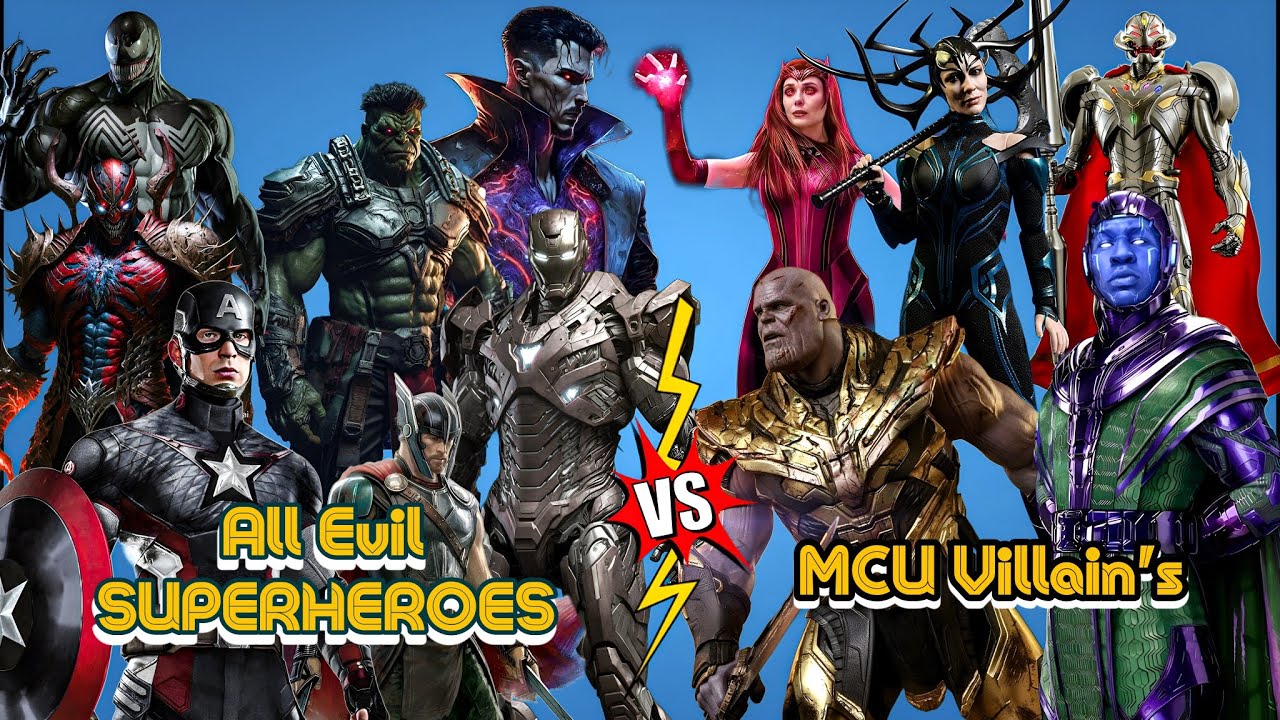 Evil Superheroes Vs Marvel Villain's 🤯 #video #thor #viral #marvel # ...