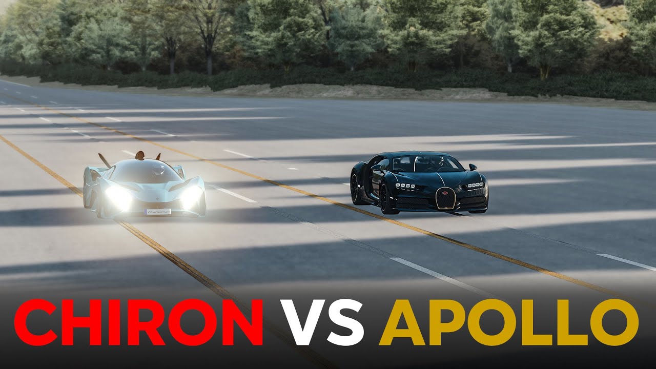 Apollo EVO 2022 Vs Bugatti Chiron Sport L'Ébé - YouTube