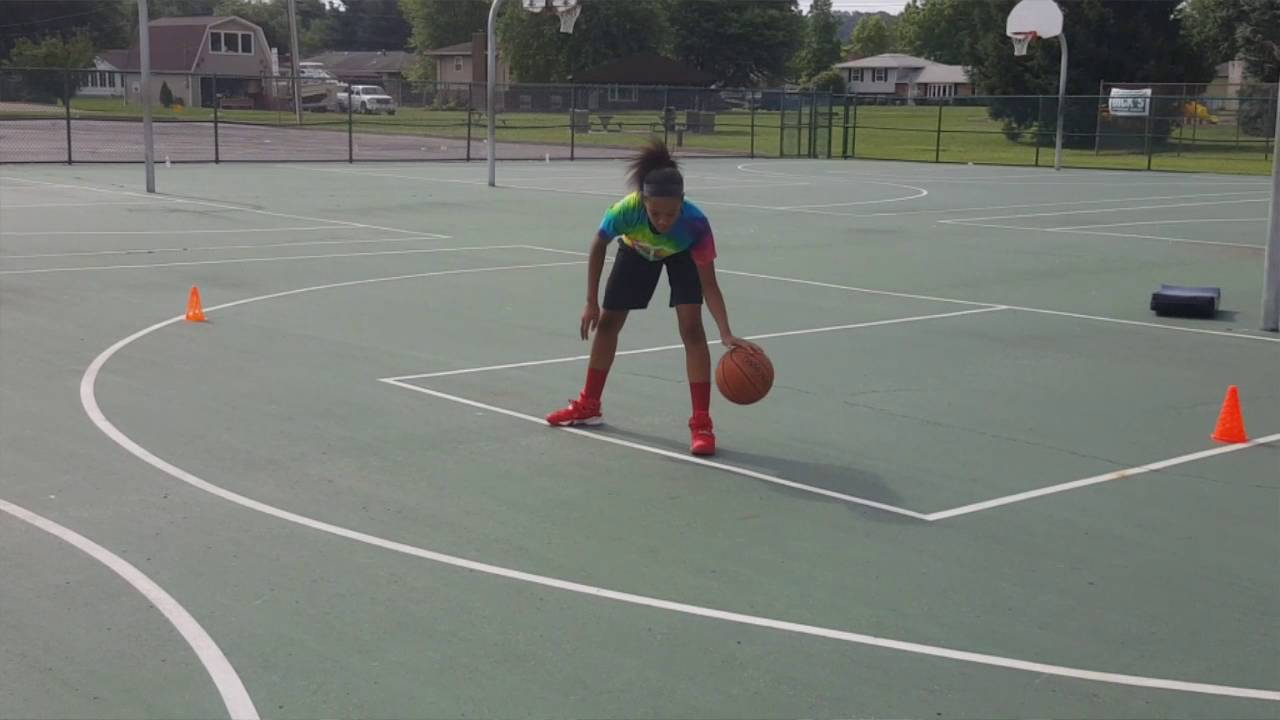 13 yr old Kiara Cuff basketball training - YouTube