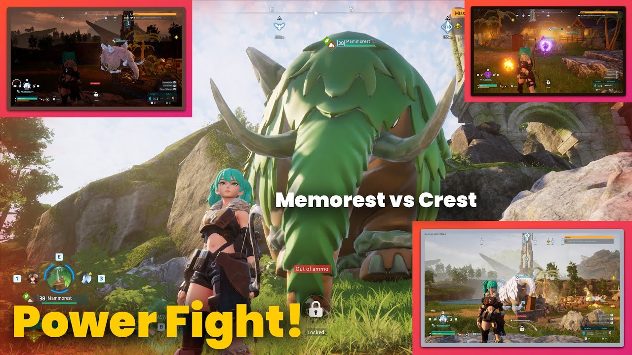 Memorest vs Memorest Crest Fight in Palworld | Epic Boss Battle ...