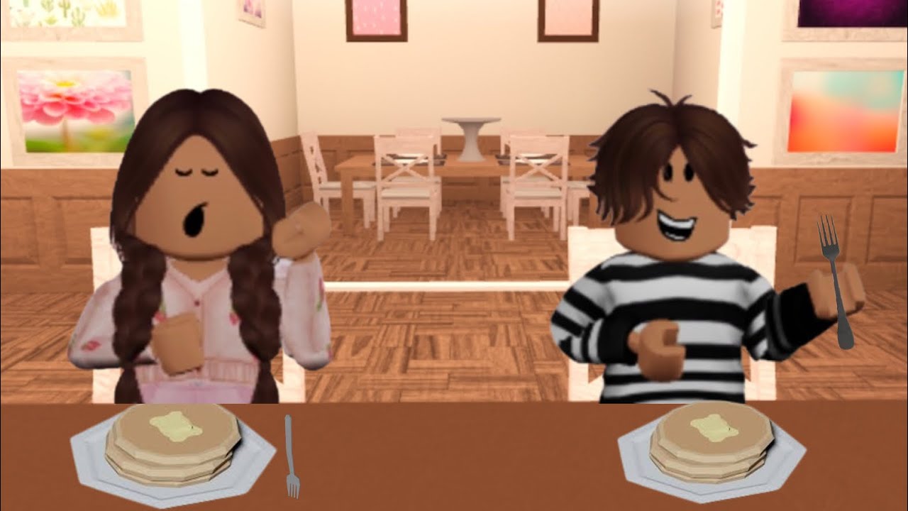 Family Winter morning routine *bloxburg family roleplay - YouTube