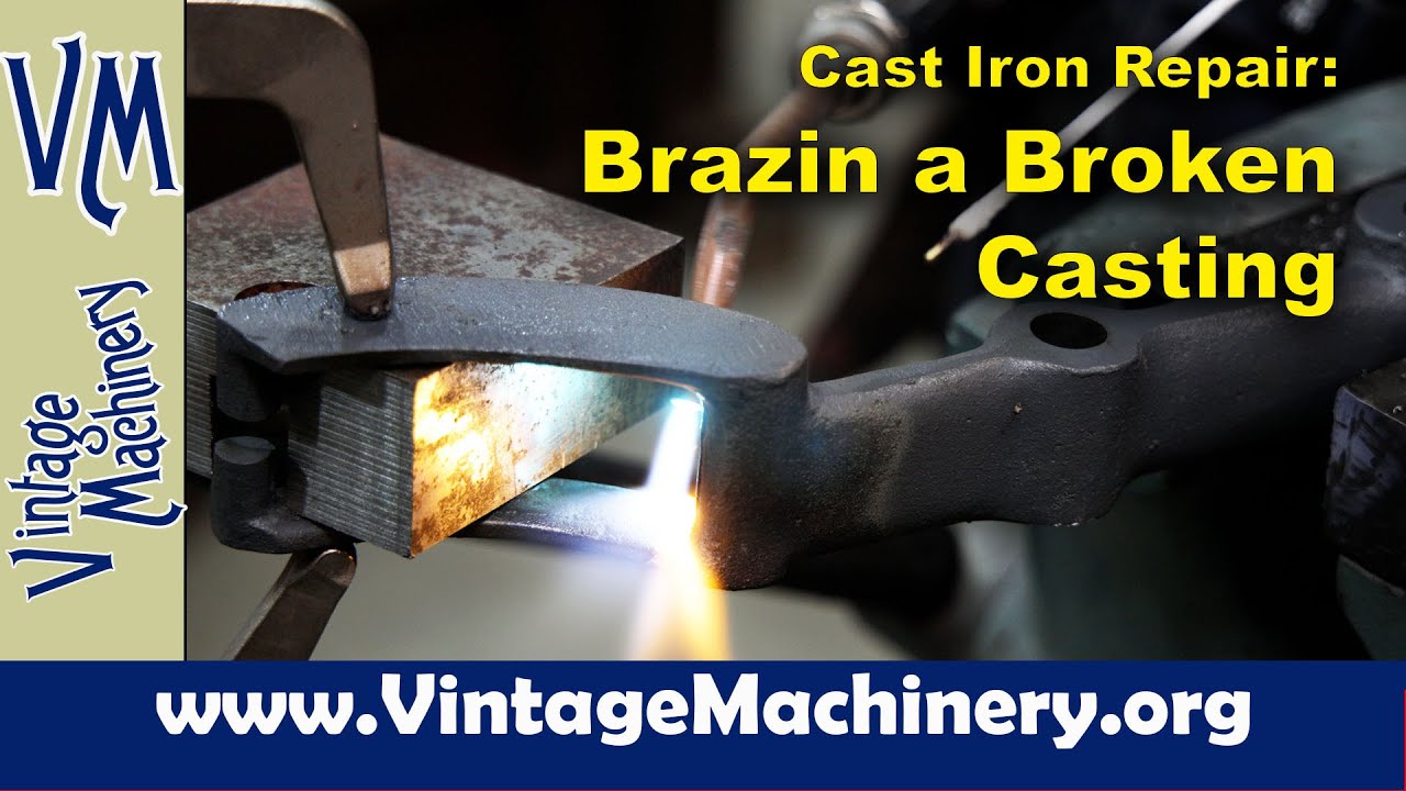 Brazing Cast Iron: Brazing a Broken Yoke Casting - YouTube