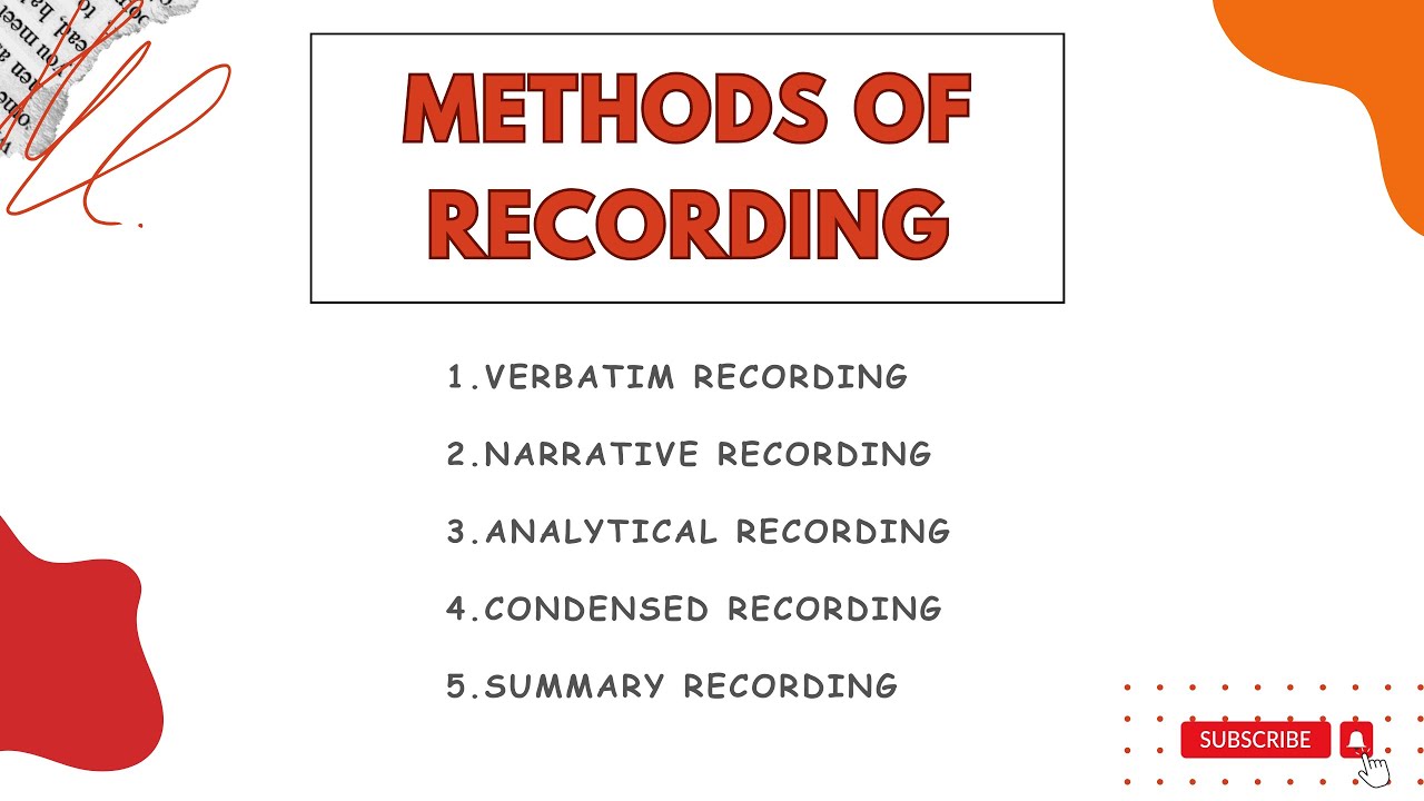 Methods of recording in Social work | Malayalam| Types of recording ...