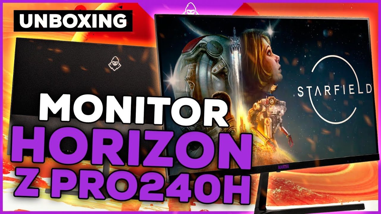 UNBOXING MONITOR GAMER MANCER HORIZON Z PRO240H 27 POL - YouTube