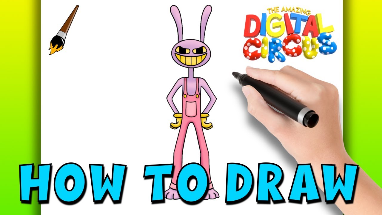 How to Draw Jax from The Amazing digital Circus | Drawing Tutorial ...