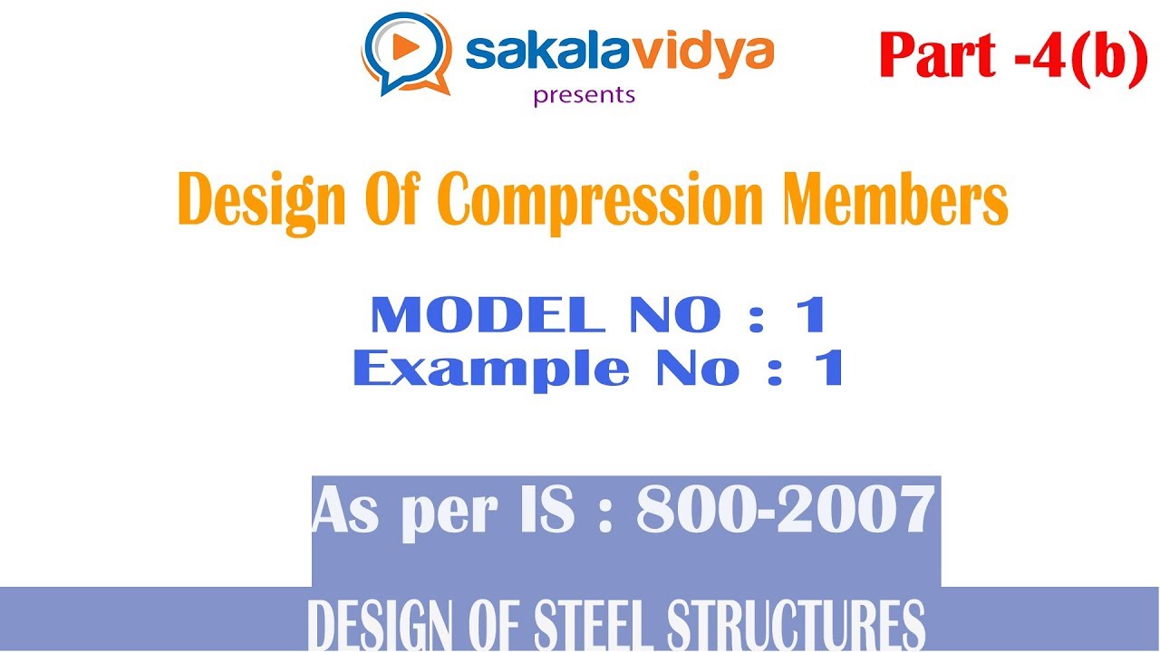 Design of Compression members part - 4(b) - YouTube