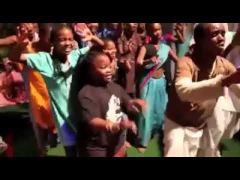 African devotees dancing in HARE KRISHNA kirtan . ISKCON Durban Africa ...