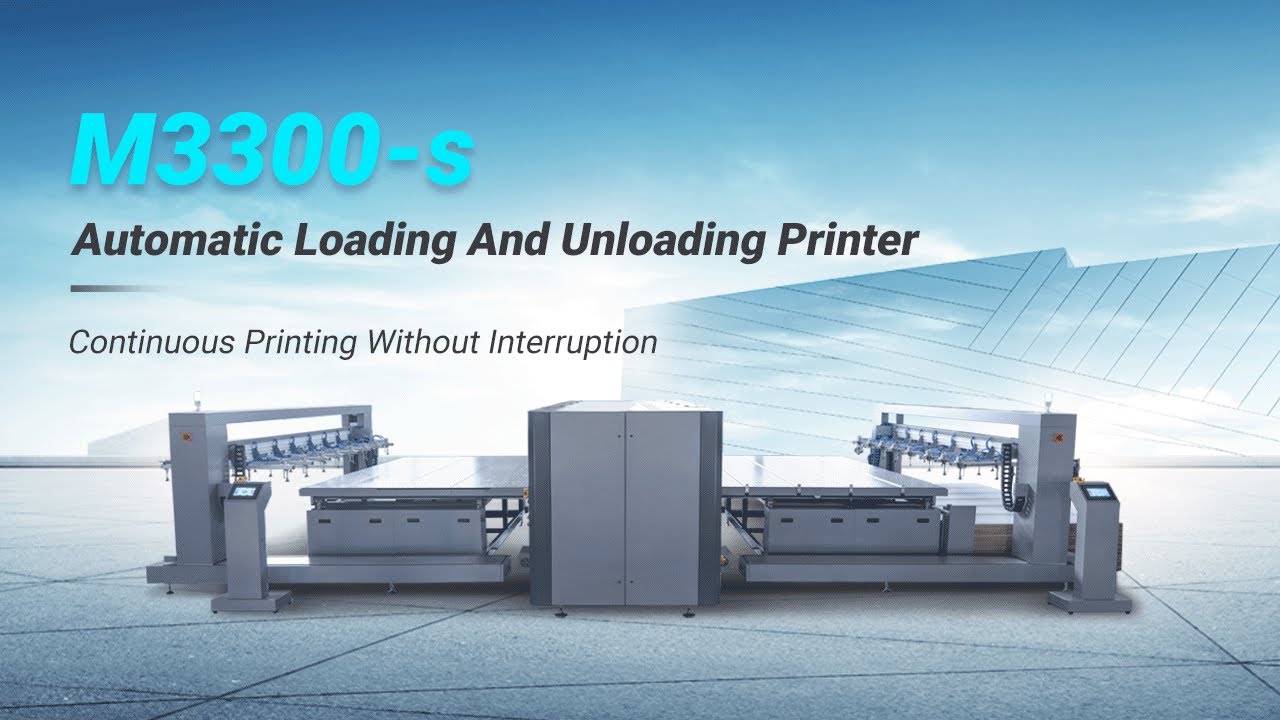 M3300-s Automatic Loading And Unloading Printer - YouTube