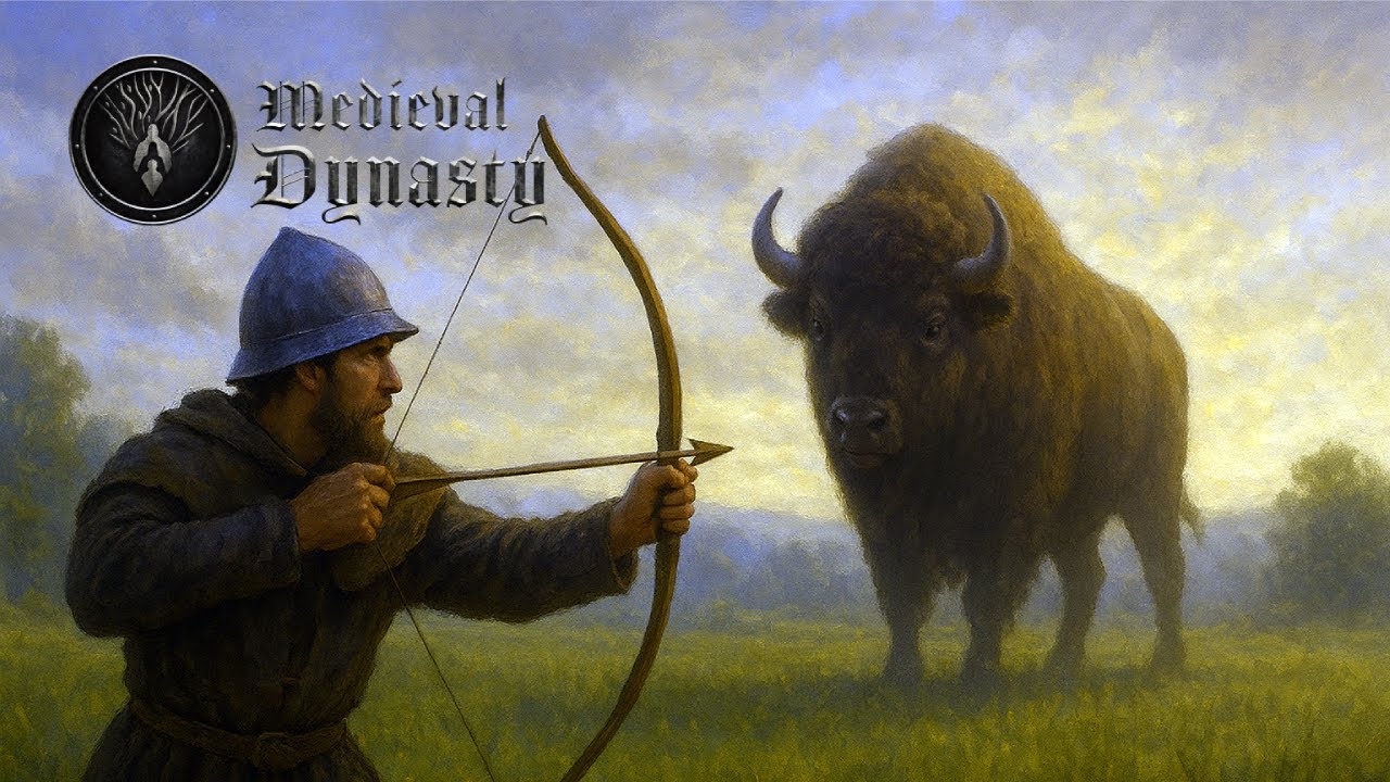 THE BISON FROM HELL! - TWO YEAR in Medieval Dynasty - FIRST VALLEY PLAYTHROUGH! - YouTube