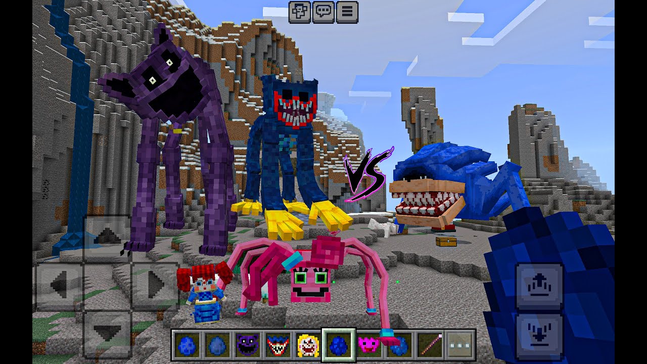 Great War SHIN SONIC vs POPPY PLAYTIME 4 ADDON | MINECRAFT PE - YouTube
