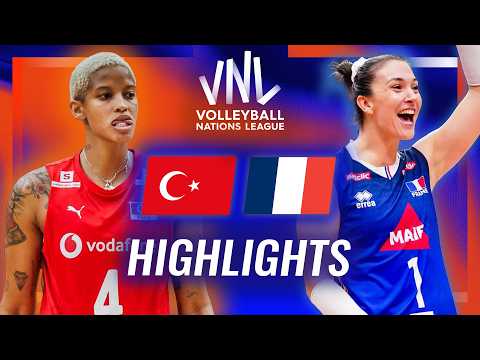 Türkiye vs. France - Highlights | Week 2 | Women's VNL 2026