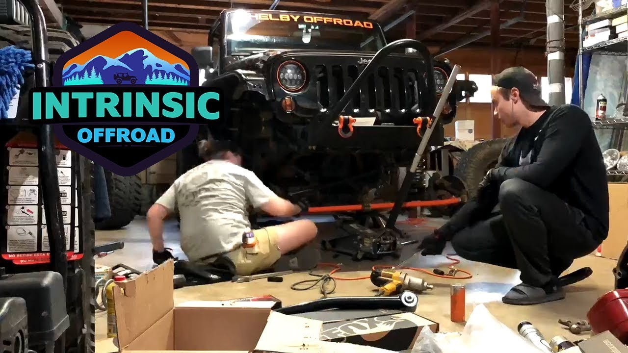 Jeep Wrangler JK 3.5" Rock Krawler Lift Kit Install - YouTube