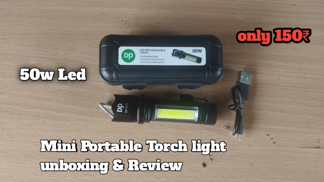 Mini portable Torch light unboxing & Review.🔦🔦 mini Rechargeable light ...