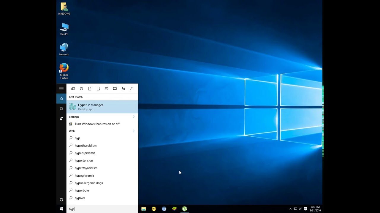 how to install and uninstall Hyper-V in windows 10 - YouTube