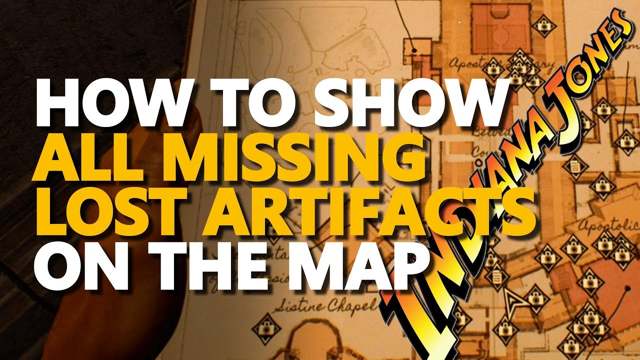 How to show missing Lost Artifacts of Europe Vatican on the Map Indiana ...