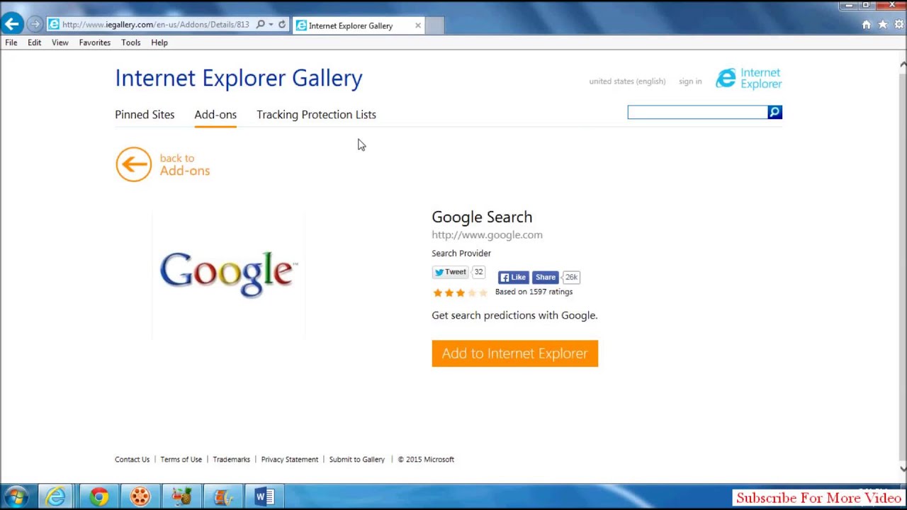 How to add Search providers to Internet Explorer - YouTube