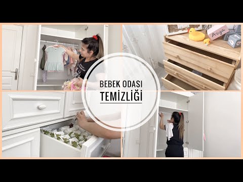 BEBEK ODASI TEMİZLİĞİ 🪣🧼 TEMİZLİK VLOG 🧹 Dolap ve Çekmece Düzeni 🤌🏻 Detaylı Temizlik 🌿