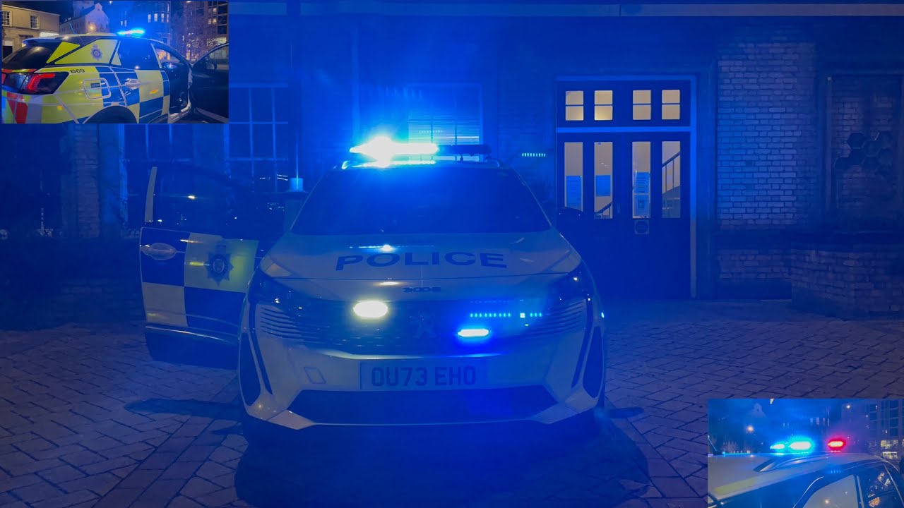 BTP Peugeot 3008 Light Demonstration | Cambridge Railway Station - YouTube