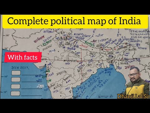 complete political map of India 🇮🇳 ! State , unitary territory ...