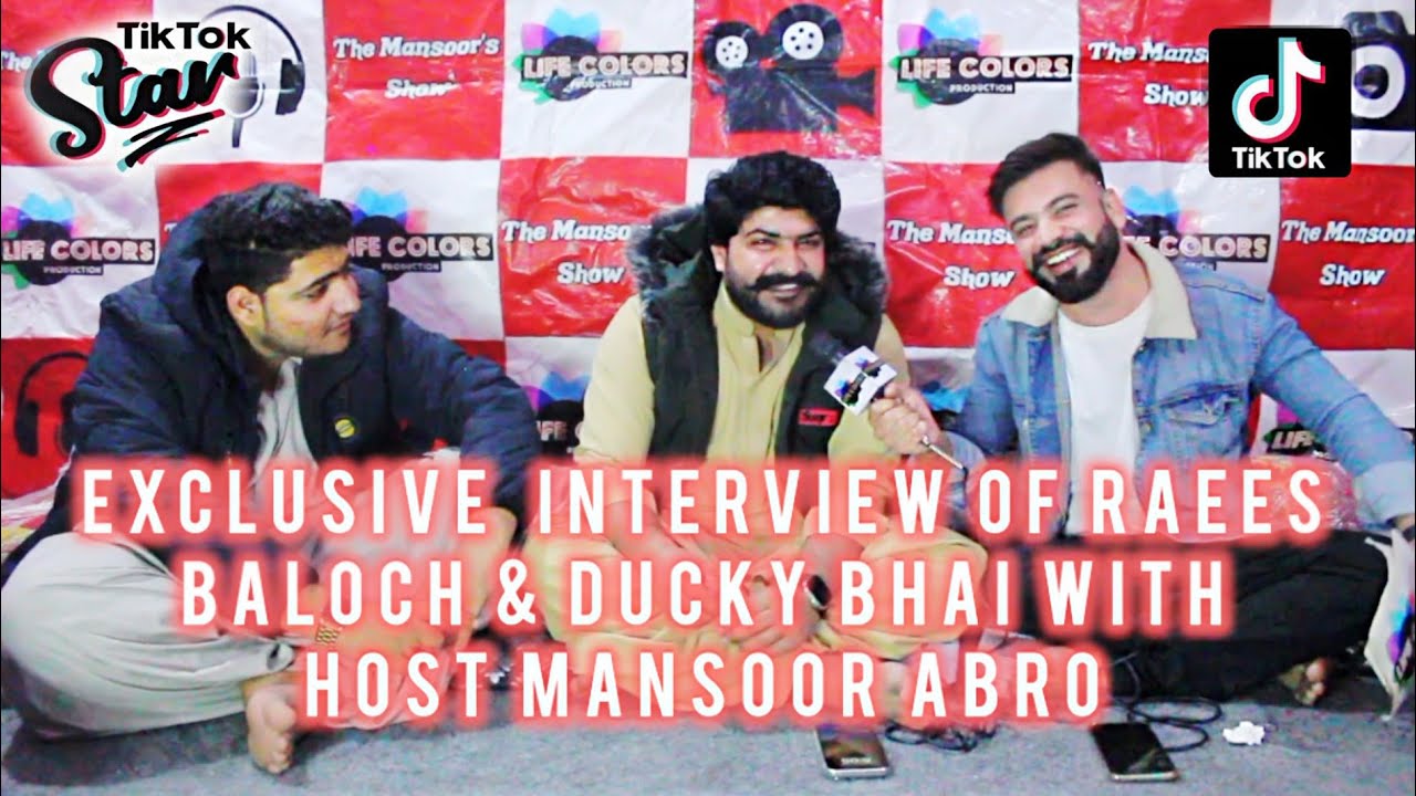 Raees Baloch & Ducky Bhai Exclusive Interview With Host Mansoor | Life ...