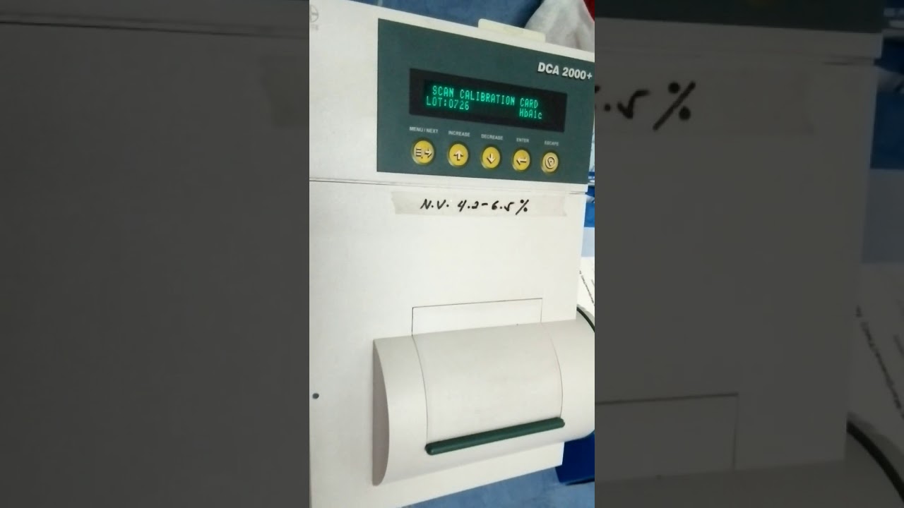 HbA1C Bayer DCA 2000+ Analyzer Tutorial - YouTube