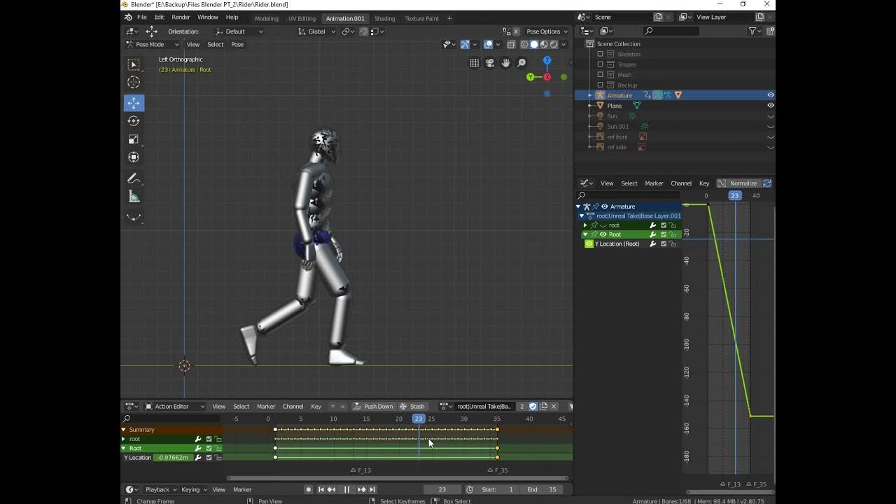 UE4 Walk InPlace to Root Motion in Blender | Tutorial - YouTube