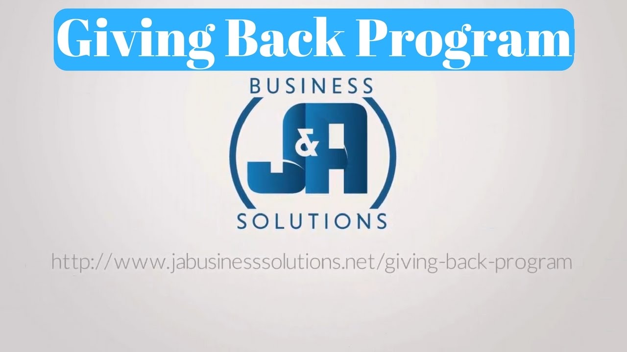 Giving Back Program Offers A Guaranteed Monthly Fundraiser - YouTube