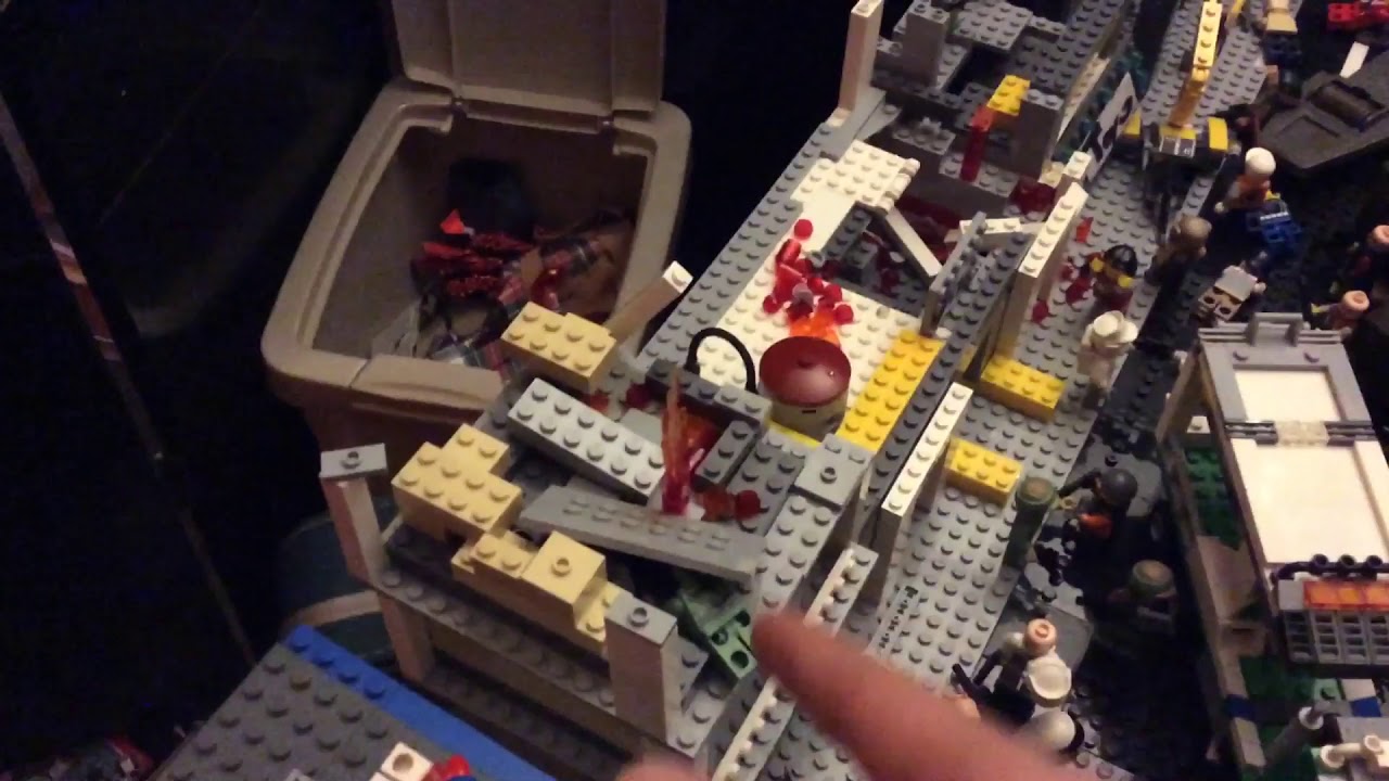 The Mighty Battle Between two Enemies: Invasion On Legos land moc - YouTube