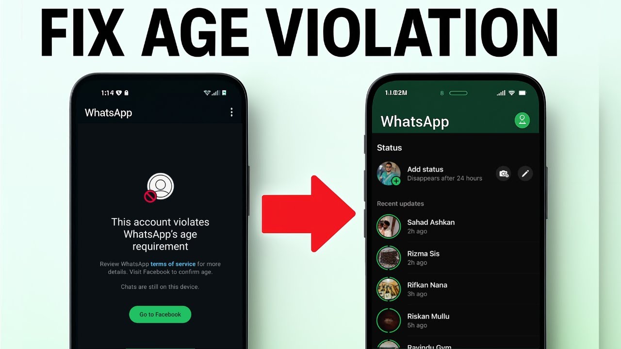 Fix WhatsApp Age Violation Problem (2025) | Account Violates Age ...