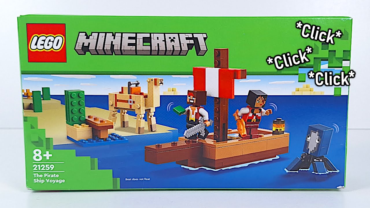 LEGO Minecraft The Pirate Ship Voyage - Speed Build | Set 21259 - YouTube
