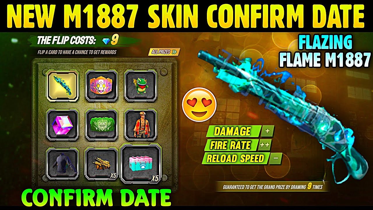 NEW M1887 GUN SKIN FREE FIRE| NEXT M1887 GUN FREE FIRE | NEXT M1887 GUN ...