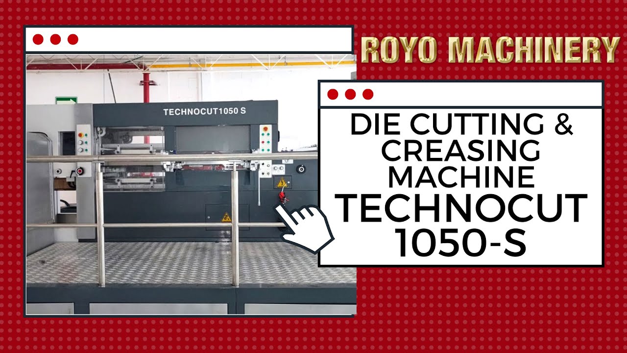Die Cutter Technocut 1050-S | Troqueladora Technocut 1050-S - YouTube