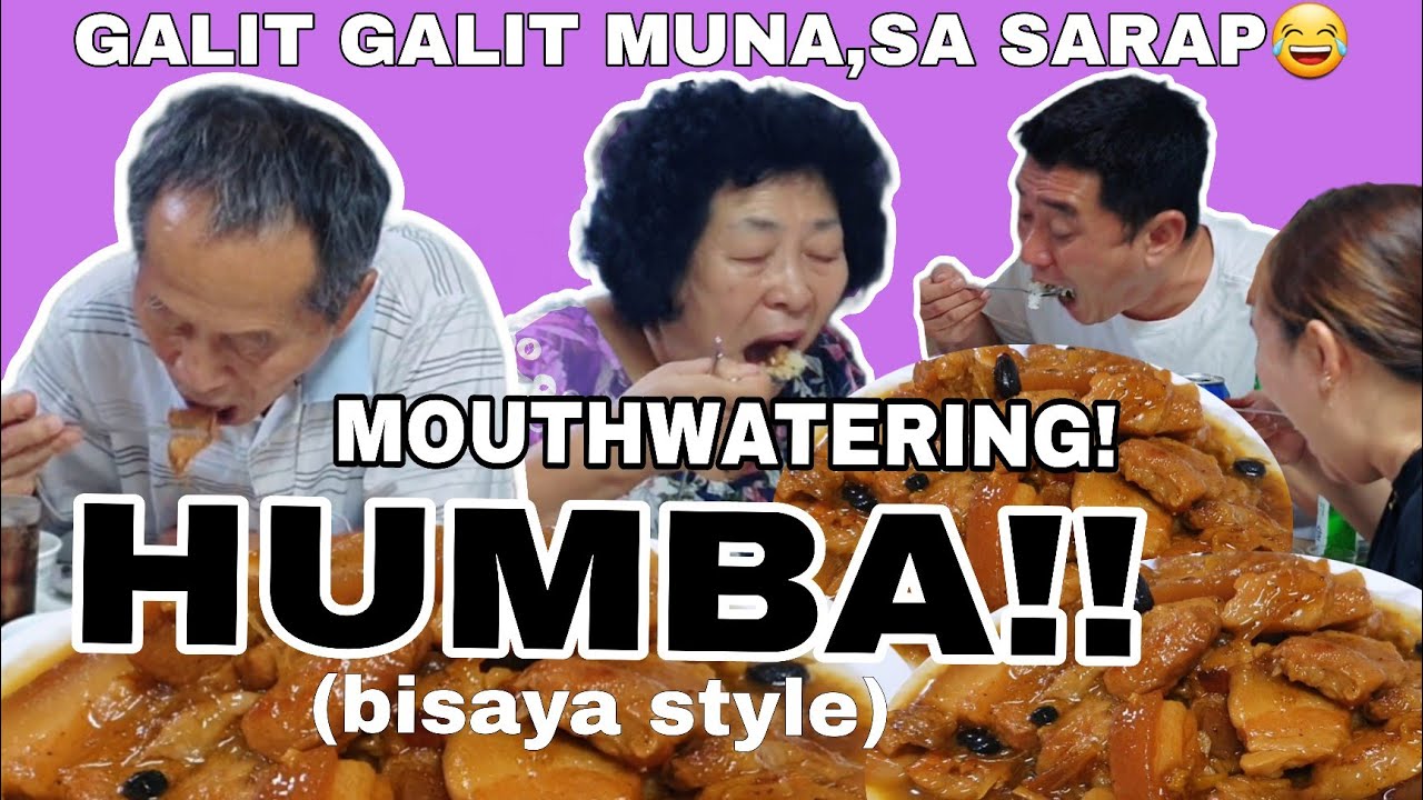 KOREAN FAMILY ENJOYS PORK HUMBA (bisaya style) | Galit galit muna sa ...
