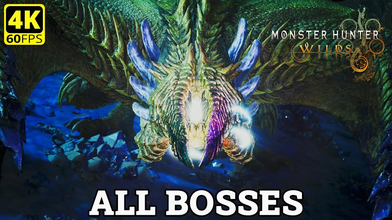 Monster Hunter Wilds - All Boss Fights + True Ending | 4K No Commentary ...