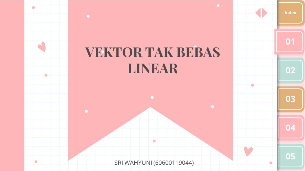 Aljabar Linear Elementer | Vektor Tak Bebas Linear - YouTube