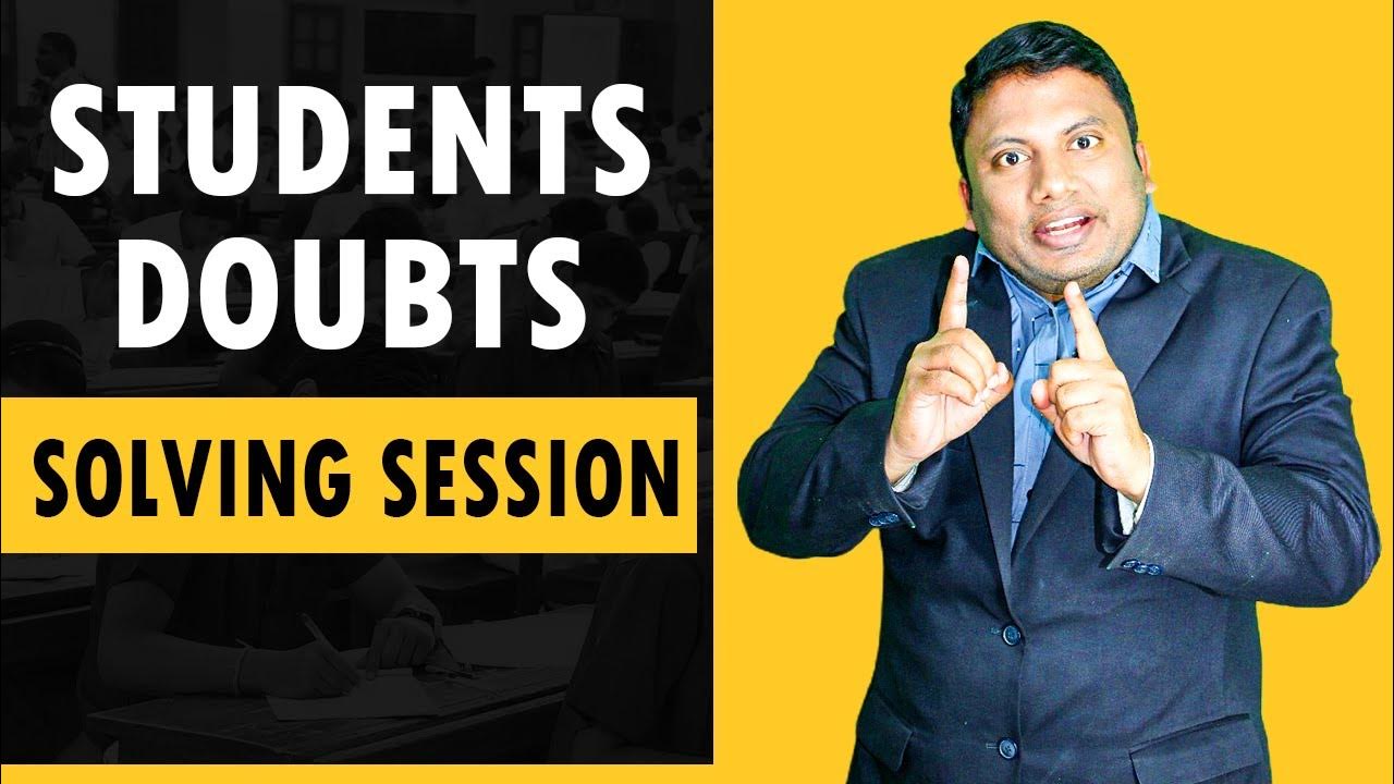 Students Doubt Solving Session -1 - YouTube
