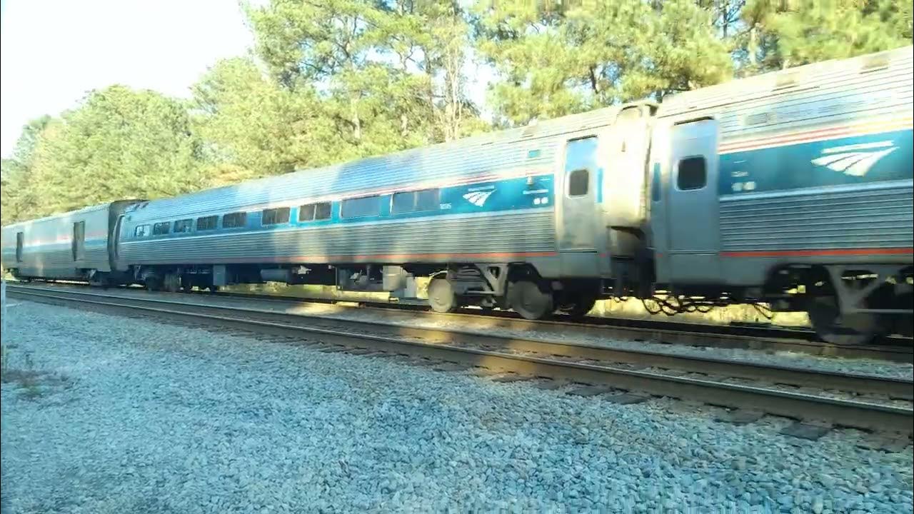 Amtrak Train 79 flies Southbound through Collier Yard - YouTube