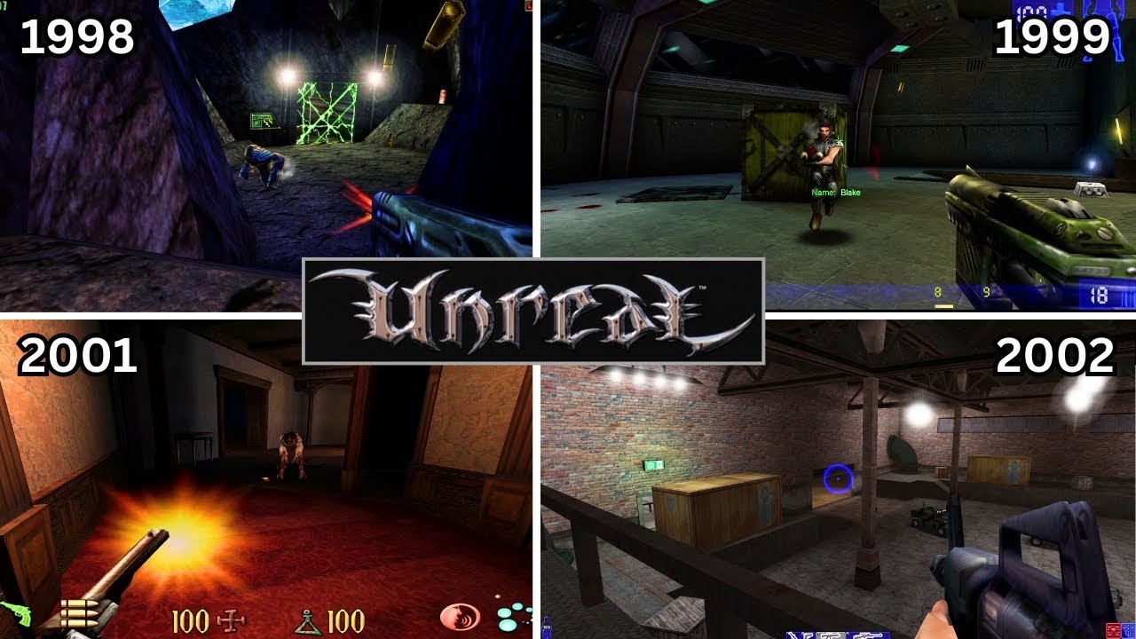 FPS Games in Unreal Engine 1 (1998-2002) - YouTube