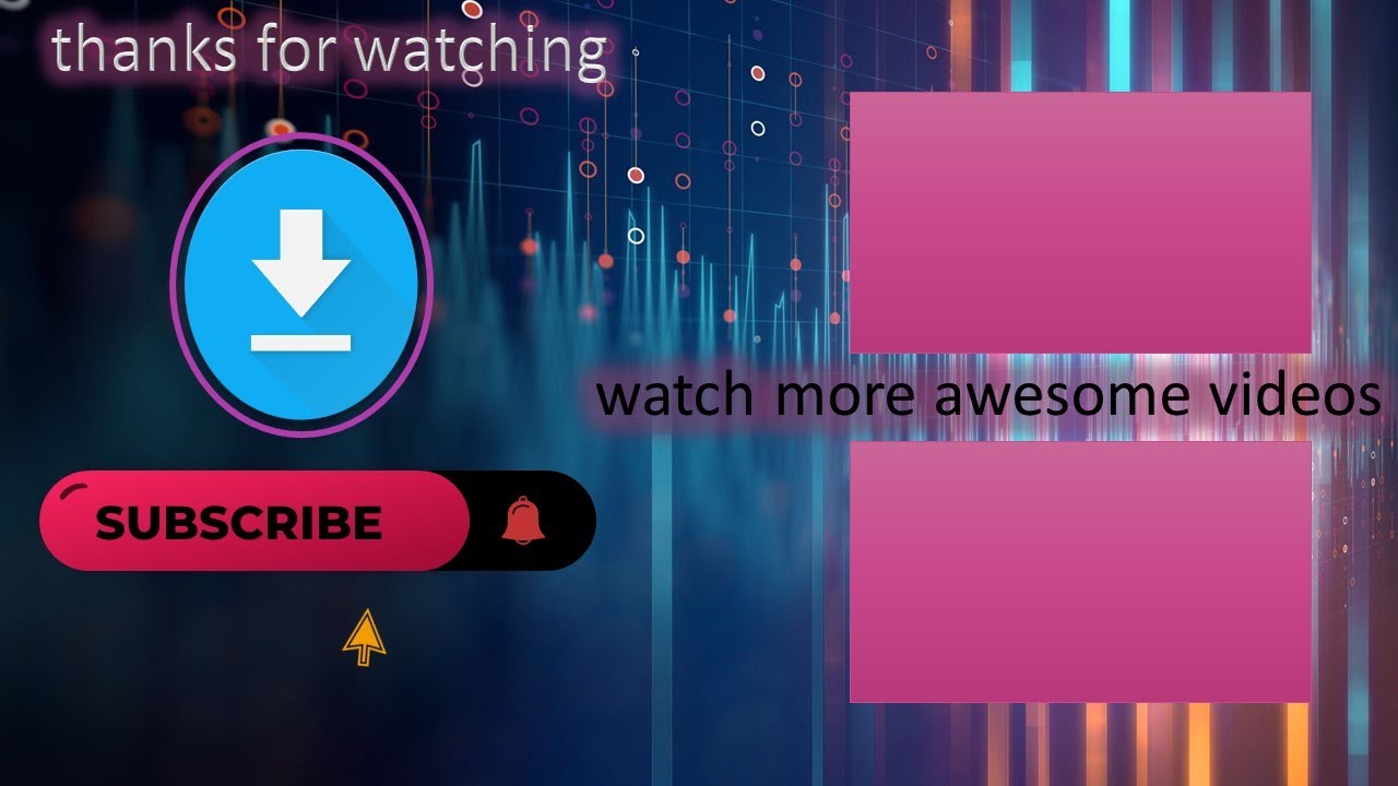 free outro powerpoint (ppt) template for video youtube (end screen ...