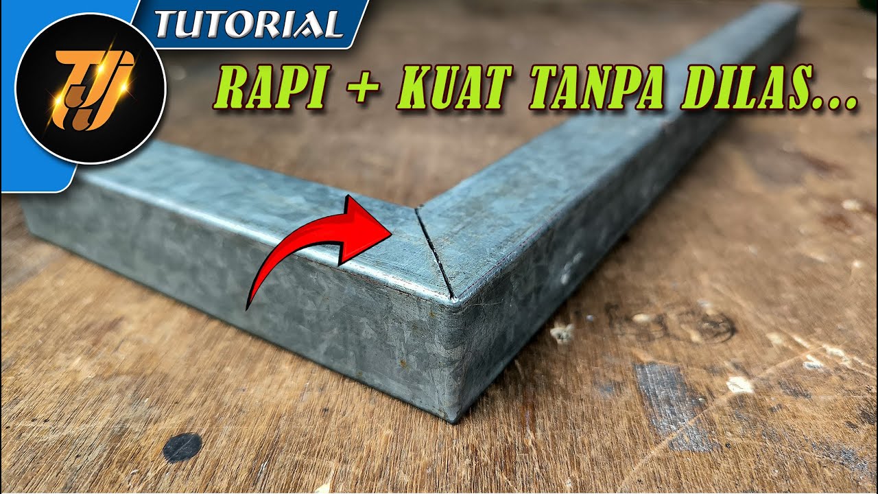 Cara tekuk siku hollow galvanis tanpa dilas, hasil kuat dan rapi - YouTube