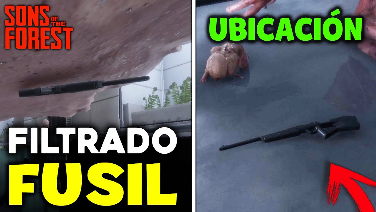 [NUEVA ARMA] FUSIL FILTRADO en SONS OF THE FOREST Ubicación Guía ...